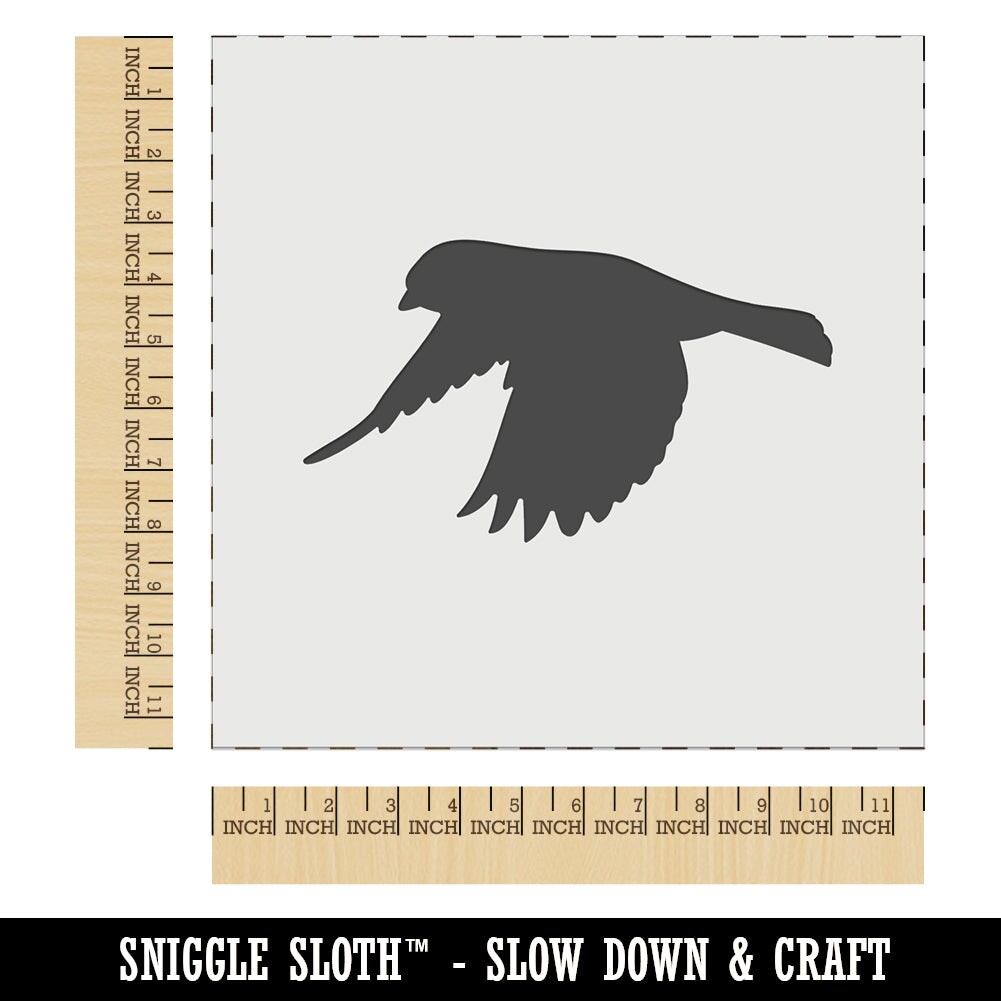Finch Flying Bird Wall Cookie DIY Craft Reusable Stencil | Michaels