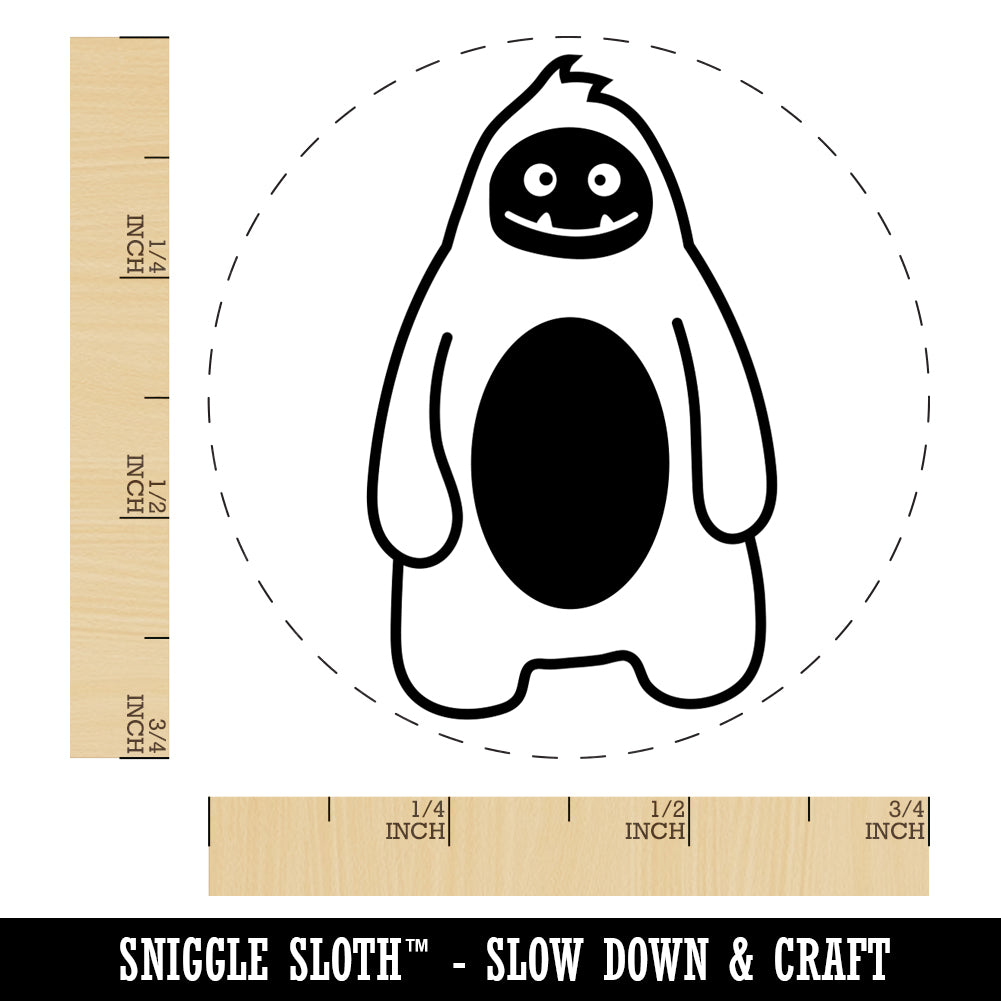 Sweet Yeti Abominable Snowman Self-Inking Rubber Stamp for Stamping ...