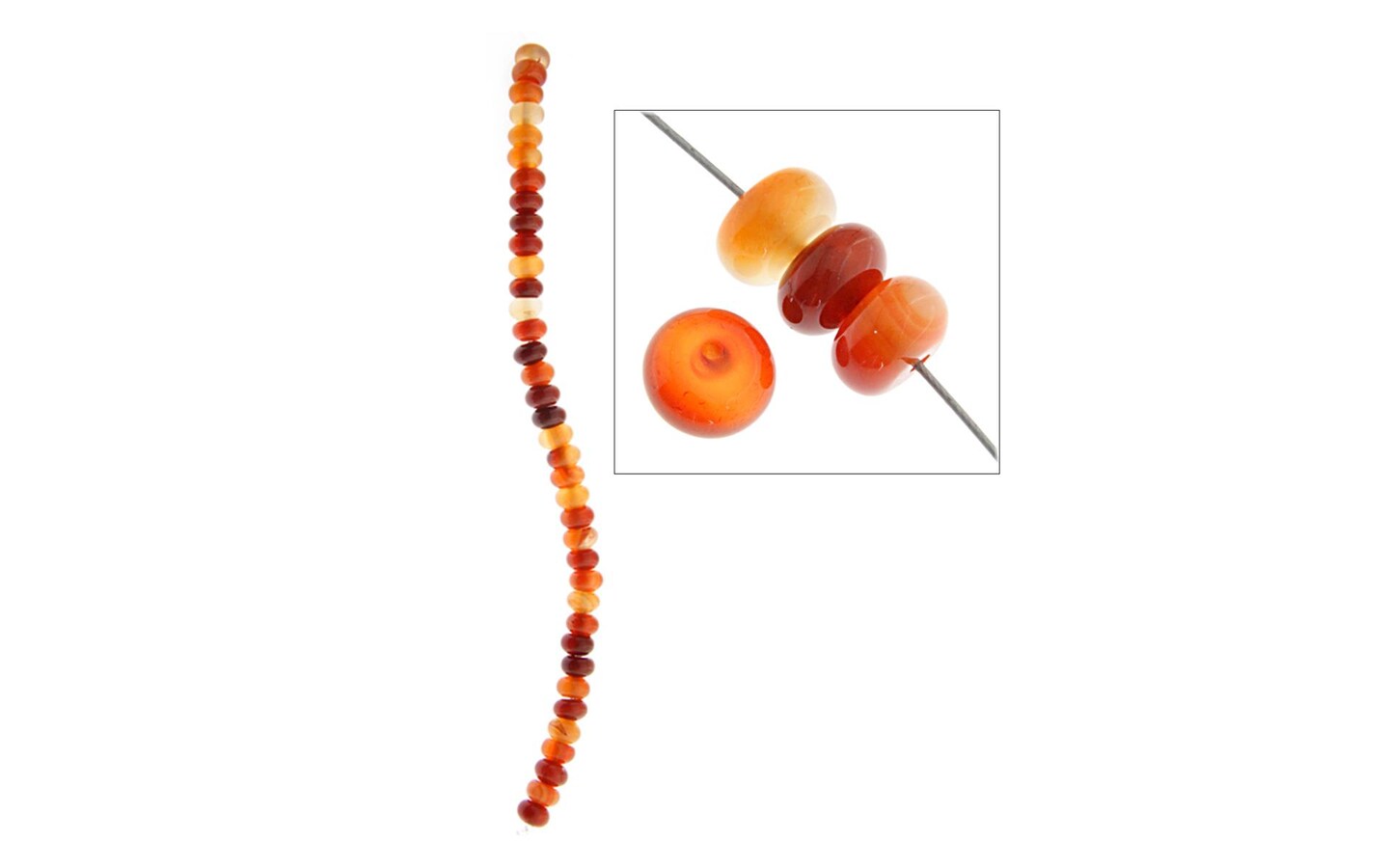John Bead Sp 8" Carnelian 6Mm Rondelle | Michaels