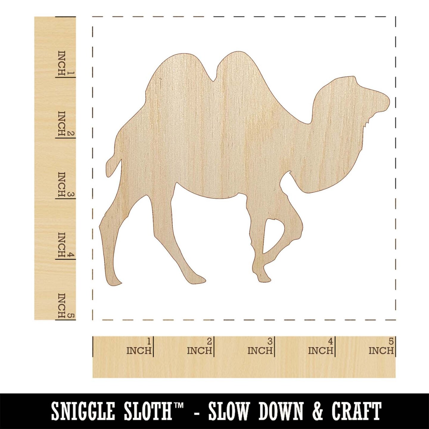 Camel Dromedary Silhouette Unfinished Wood Shape Piece Cutout for DIY ...