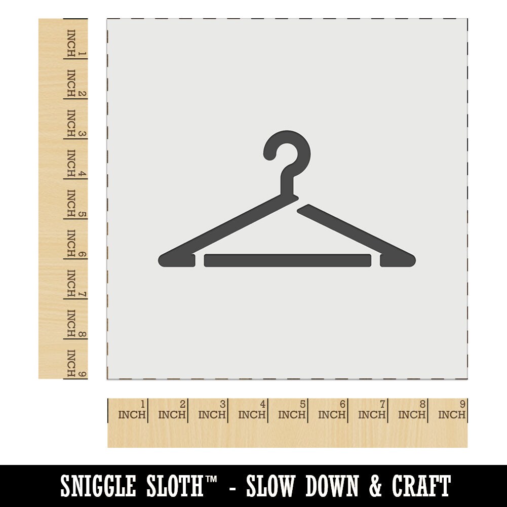 Clothes Hanger Laundry Wall Cookie DIY Craft Reusable Stencil | Michaels