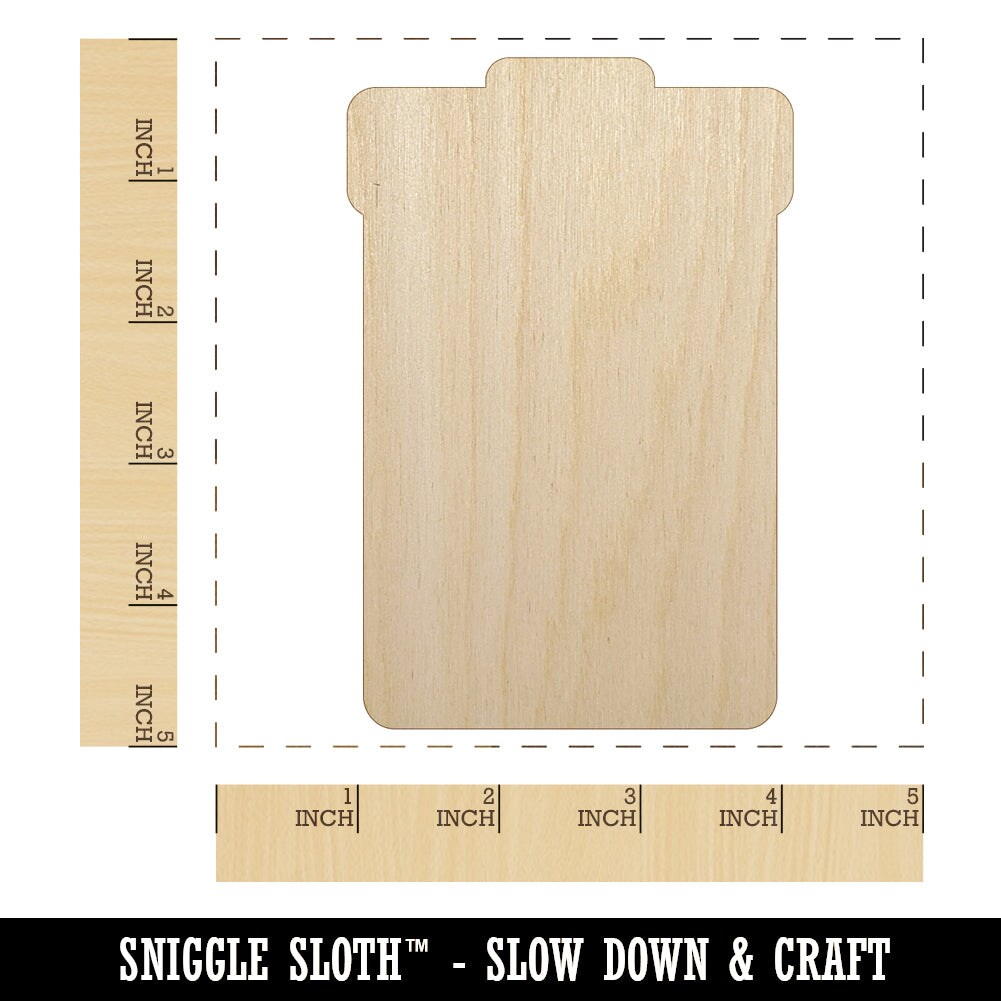 Garbage Trash Can Solid Unfinished Wood Shape Piece Cutout for DIY ...