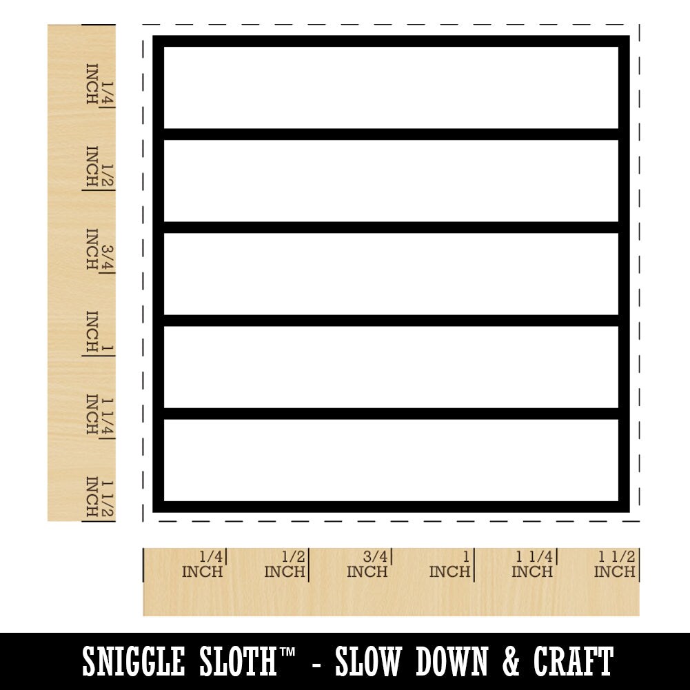 Journaling Page Lines To Do Notes Self-Inking Rubber Stamp Ink Stamper ...