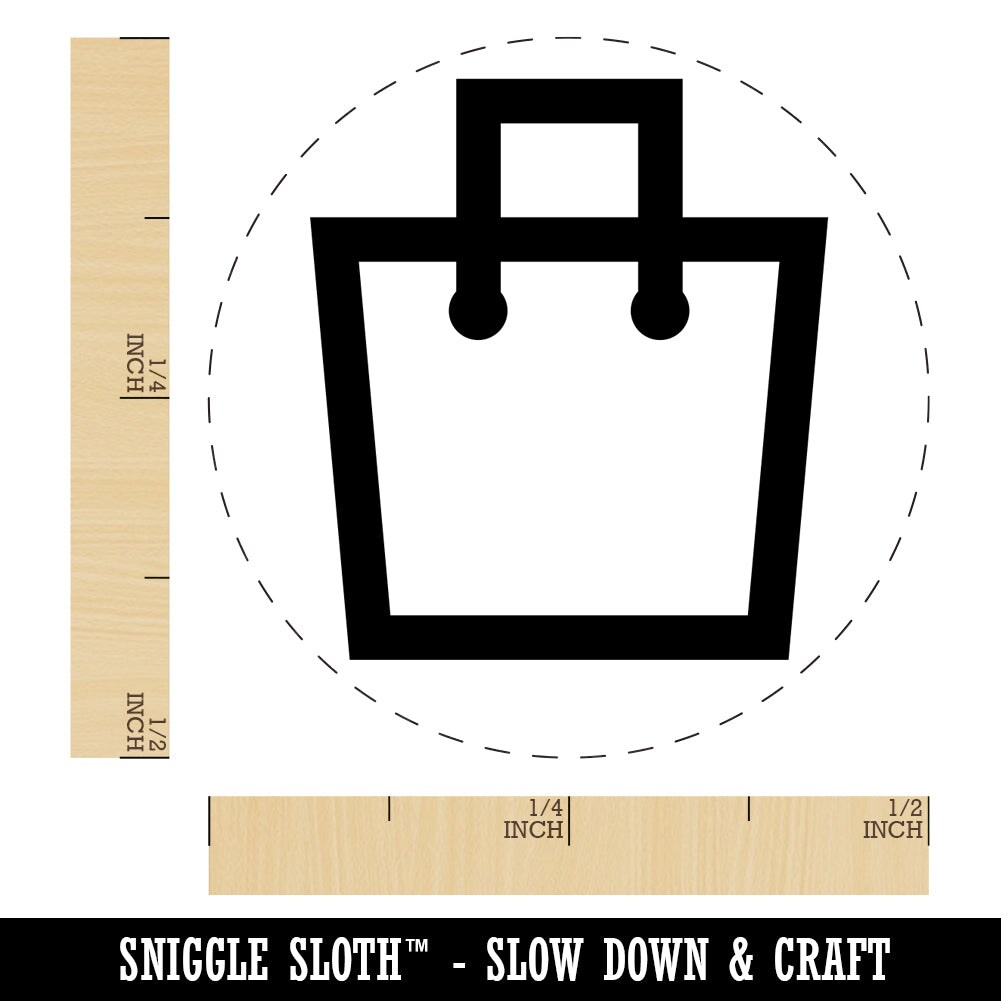 Purse Outline Shopping Self-Inking Rubber Stamp for Stamping Crafting ...