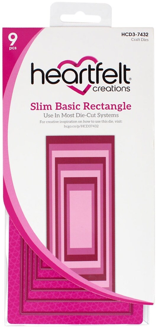 Heartfelt Creations Cut & Emboss Dies-Slim Basic Rectangle | Michaels