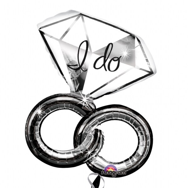Wedding Rings Shaped Foil Balloon | Michaels