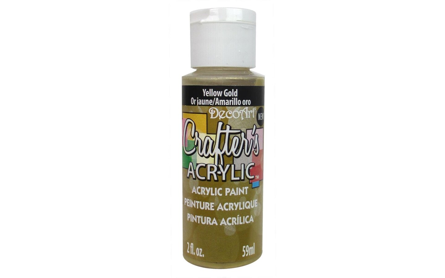 Decoart Crafter's Acrylic Paint 2oz Yellow Gold | Michaels