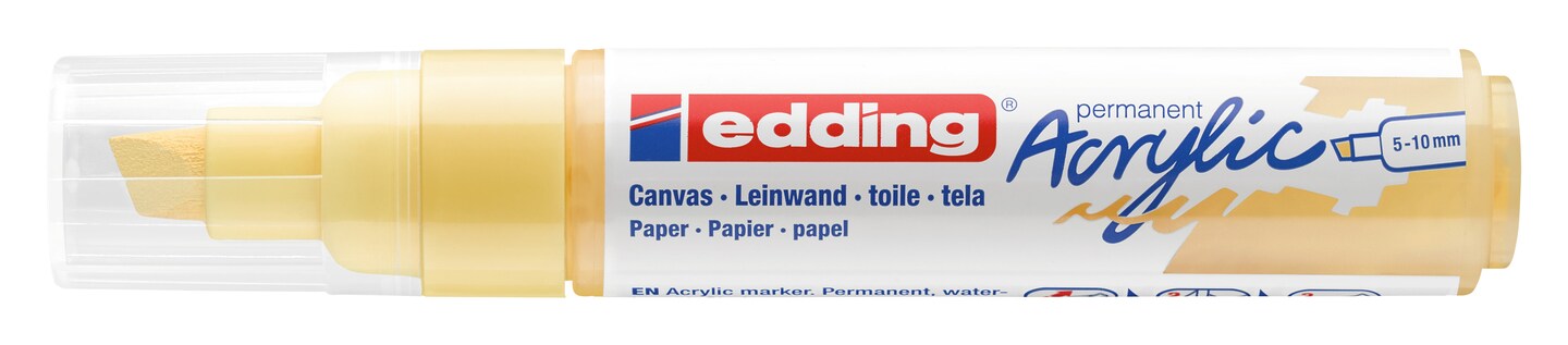 edding 5000 Acrylic Markers, Broad, Pastel Yellow | Michaels