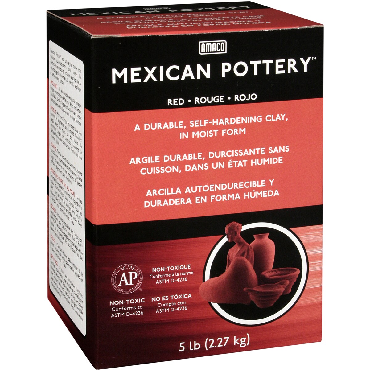 Amaco Mexican Self-Hardening Clay 5lb-Red | Michaels