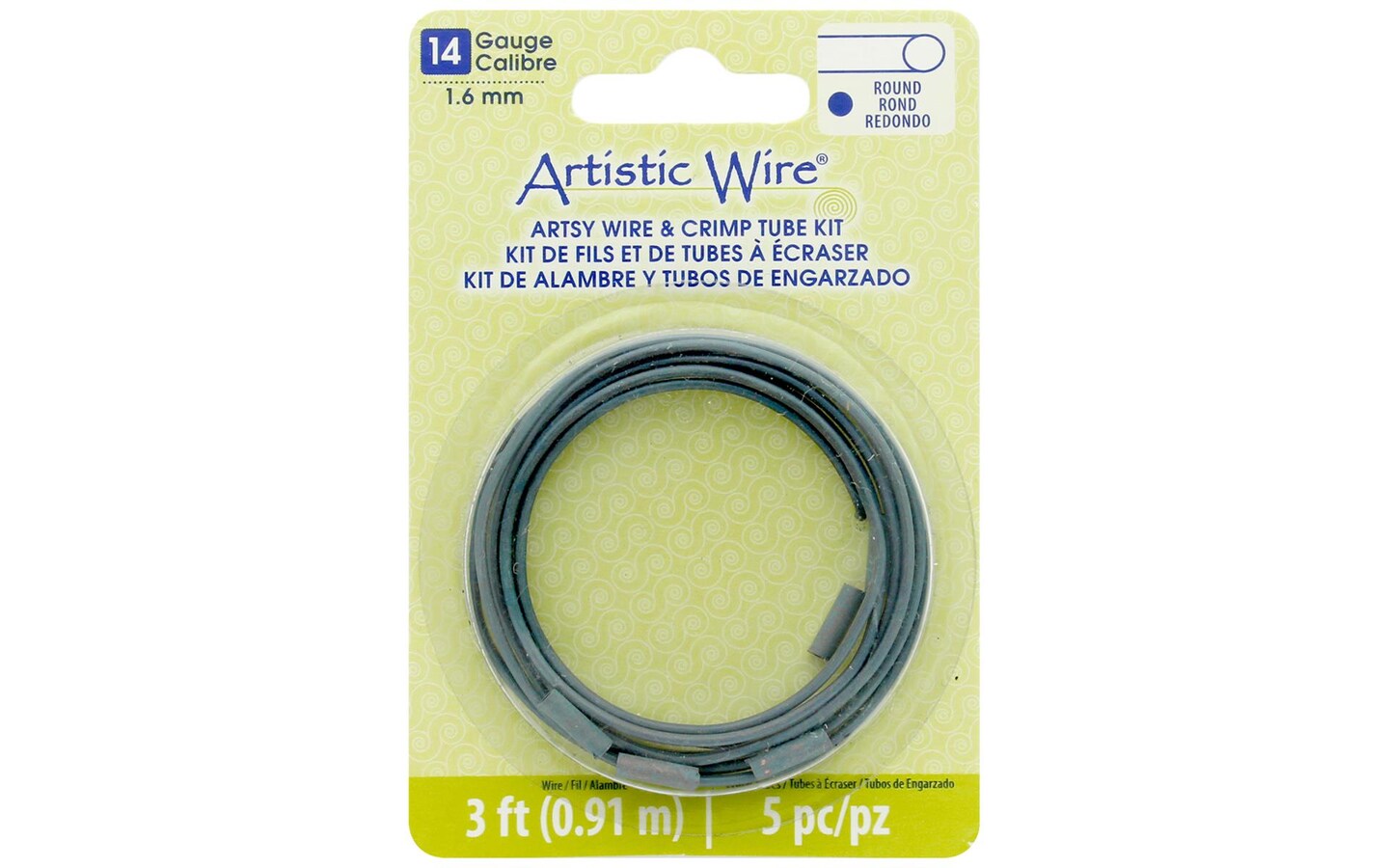 Artistic Wire Artsy Wire W/Crimps 14Ga Turq 3ft | Michaels