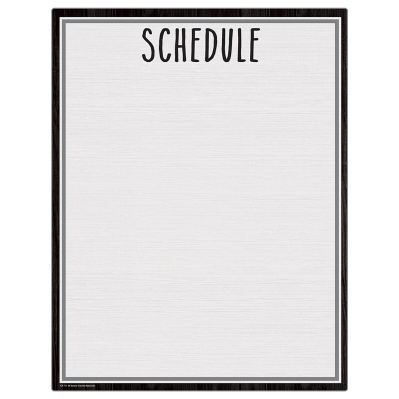 Modern Farmhouse Schedule Write-On/Wipe-Off Chart, 17" x 22" | Michaels
