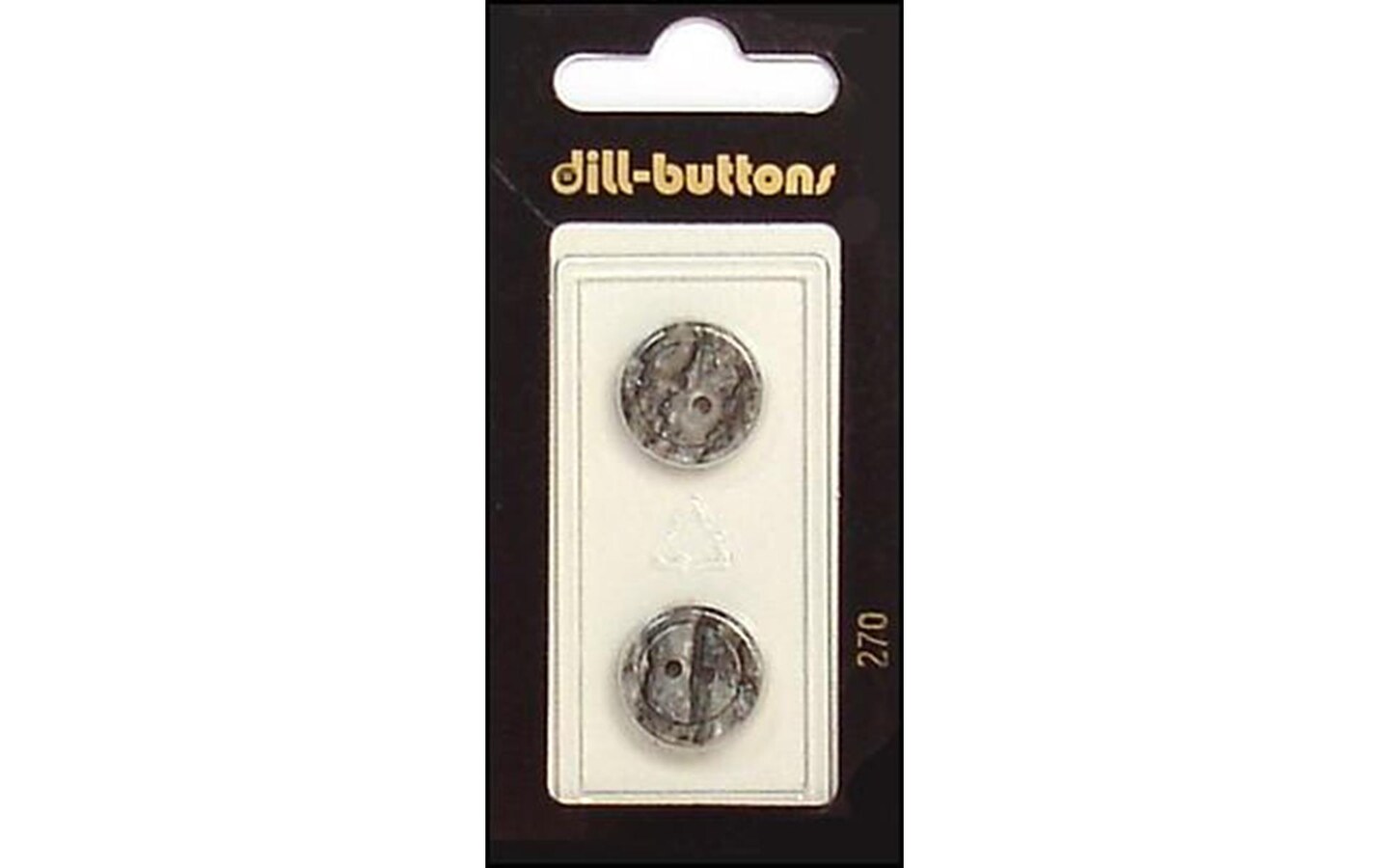 Dill Buttons 15mm 2pc 2 Hole Grey, Model: DIL800 | Michaels