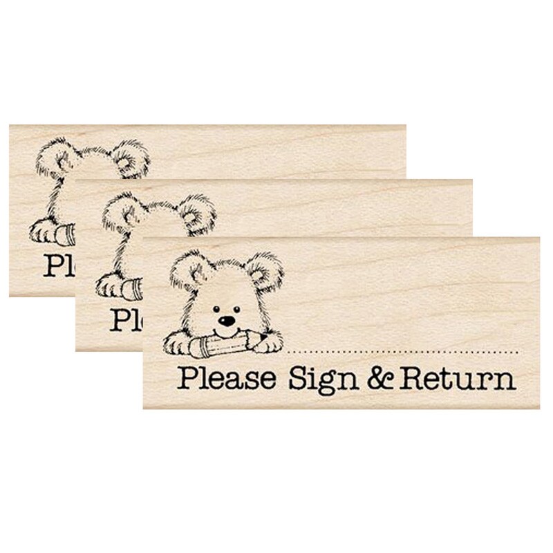 Please Sign & Return Pup Stamp, Pack of 3 | Michaels
