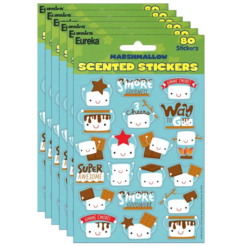 Marshmallow Scented Stickers, 80 Per Pack, 6 Packs | Michaels