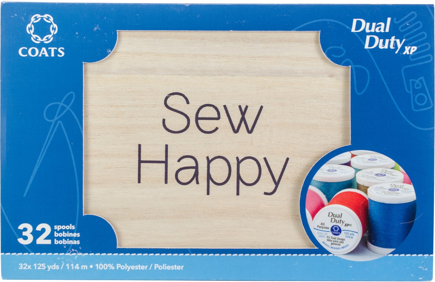 Coats Dual Duty XP Spool Collection W/Wood Box 32/Pkg | Michaels