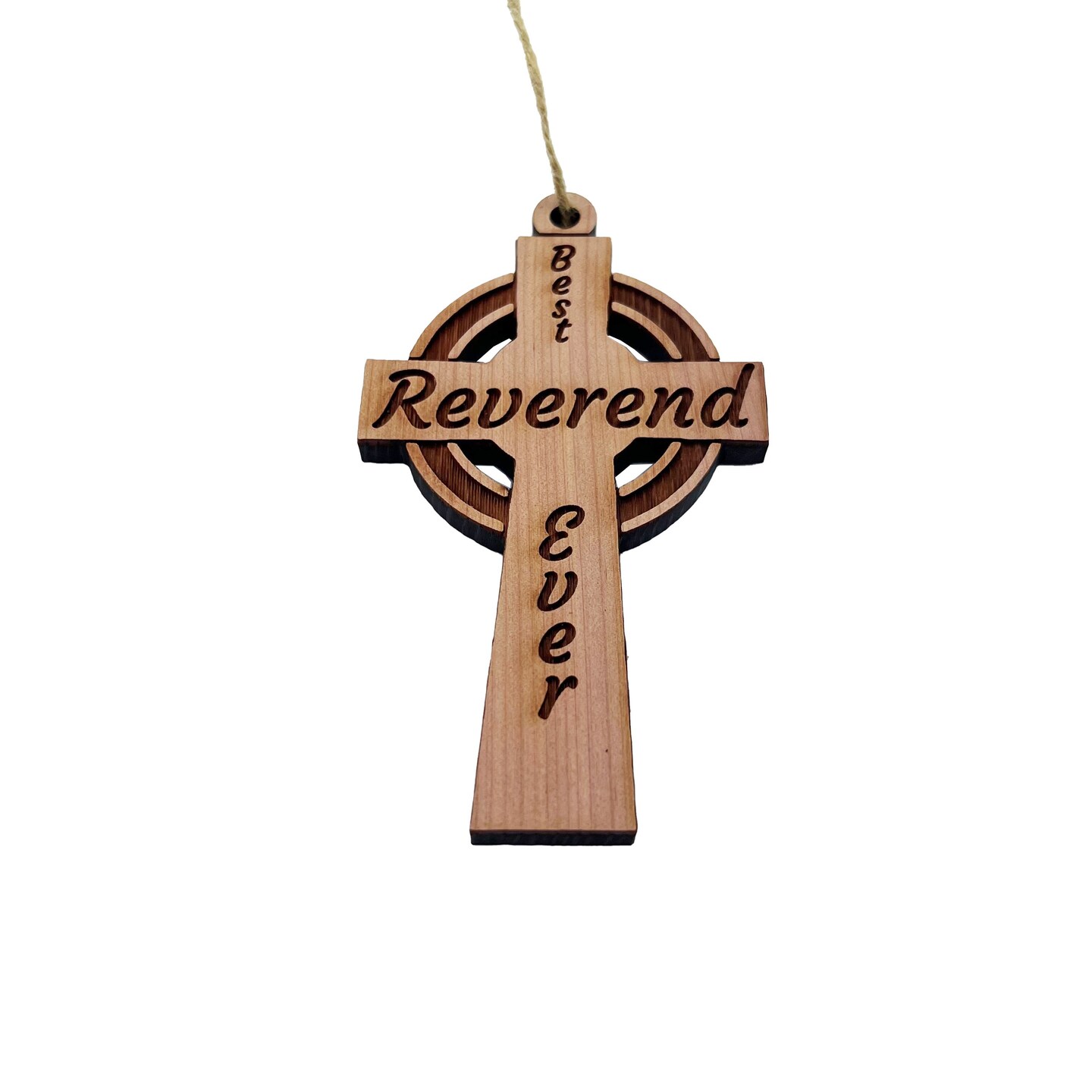 Best Reverend Ever Celtic Cross - Cedar Ornament | Michaels