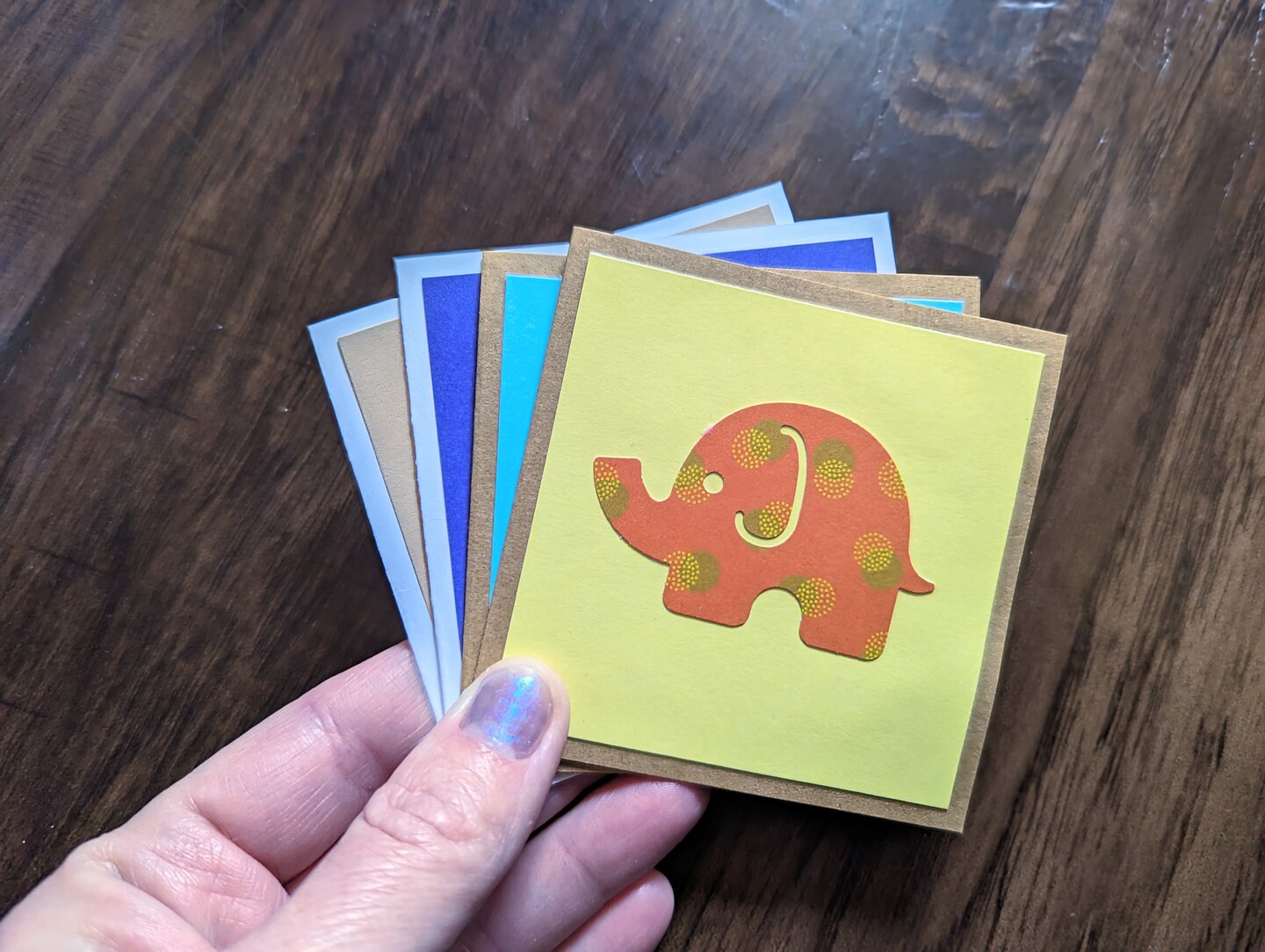 Elephant Mini Note Cards - Set of 12 | MakerPlace by Michaels