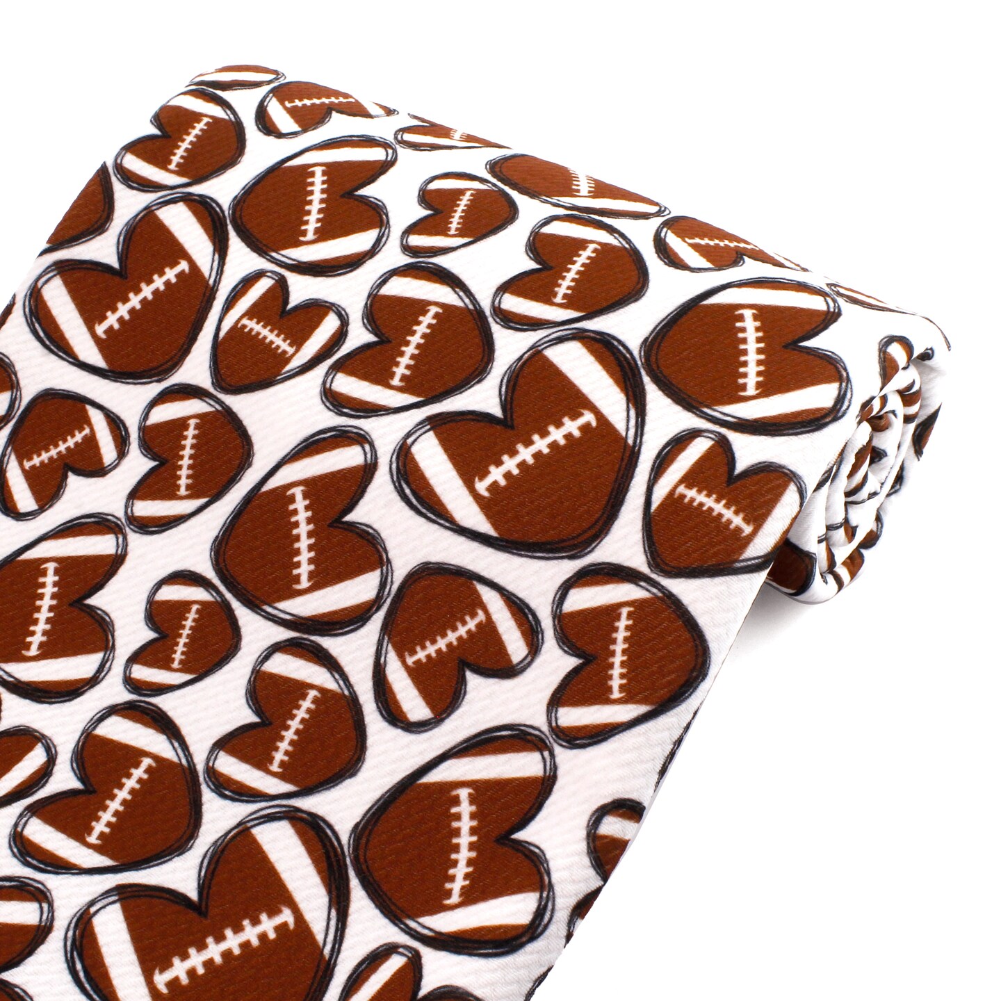 Football Hearts Bullet Fabric | Michaels