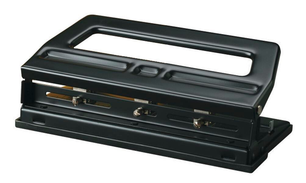 School Smart 3-Hole Heavy Duty Punch, 40 Sheet Capacity, 9/32 Inches ...