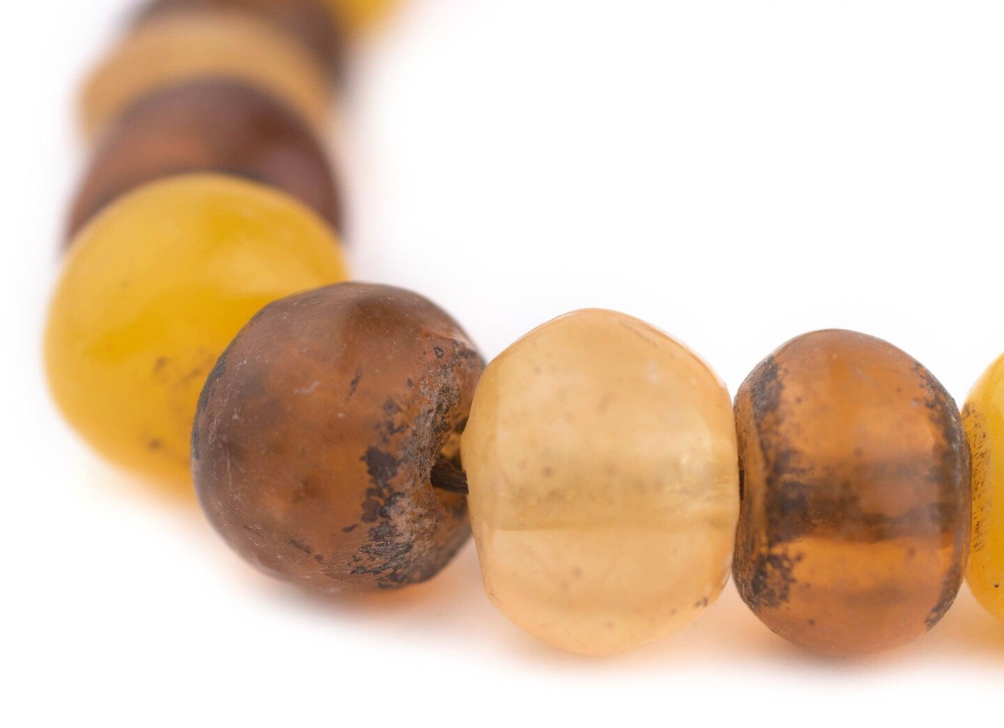 TheBeadChest Moroccan Translucent Amber Resin Beads Petite 21mm Morocco ...