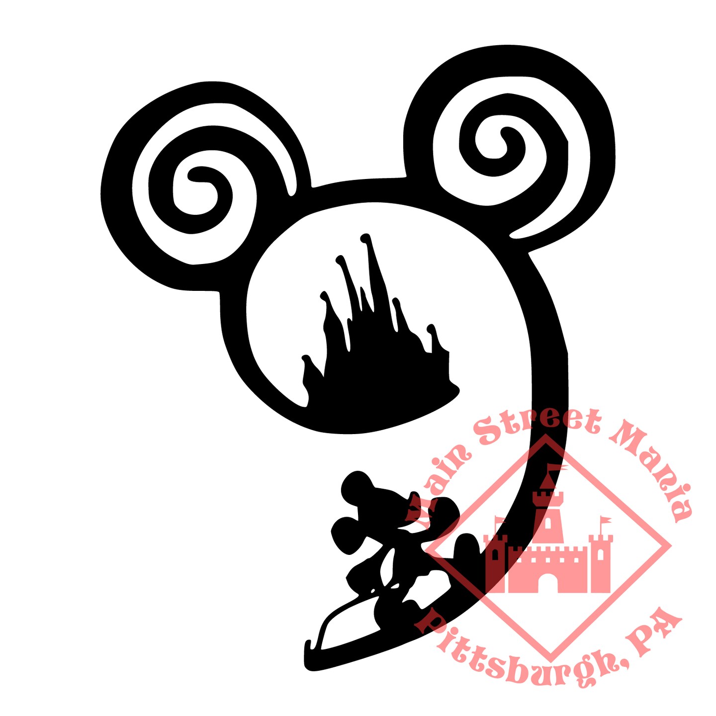 Mickey Mouse Path to the Castle Decal Sticker | MakerPlace by Michaels