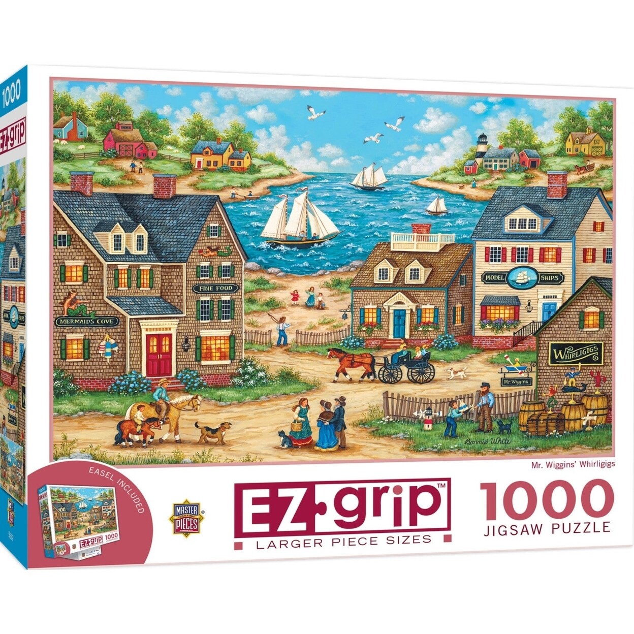 MasterPieces EZ Grip - Mr. Wiggins Whirligigs 1000 Piece Jigsaw Puzzle ...