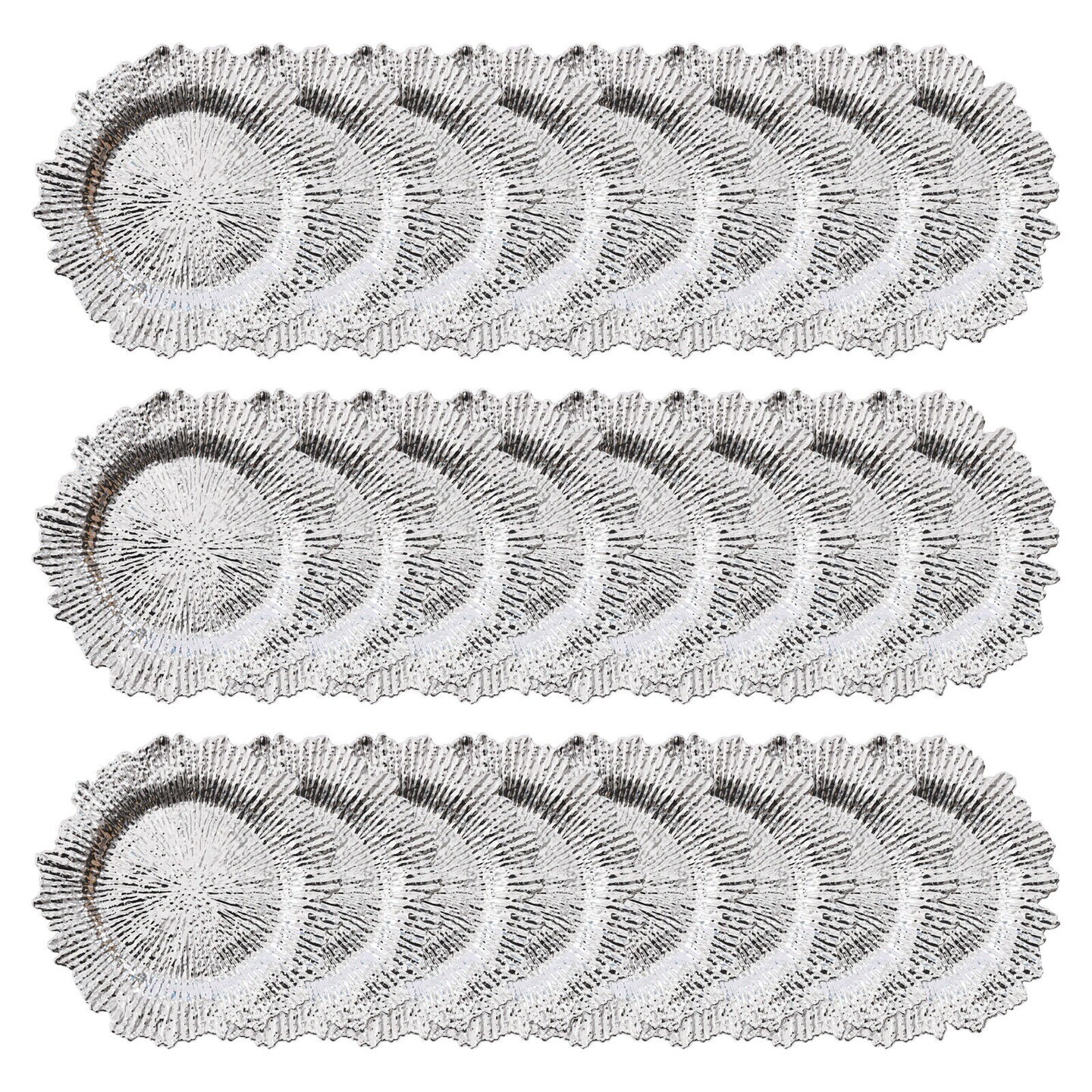 Kitcheniva 13" Coral Reef Texture Plates 24Pcs | Michaels