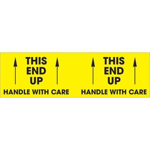 Tape Logic Labels, "This End Up - Handle With Care", 3" x 10 ...