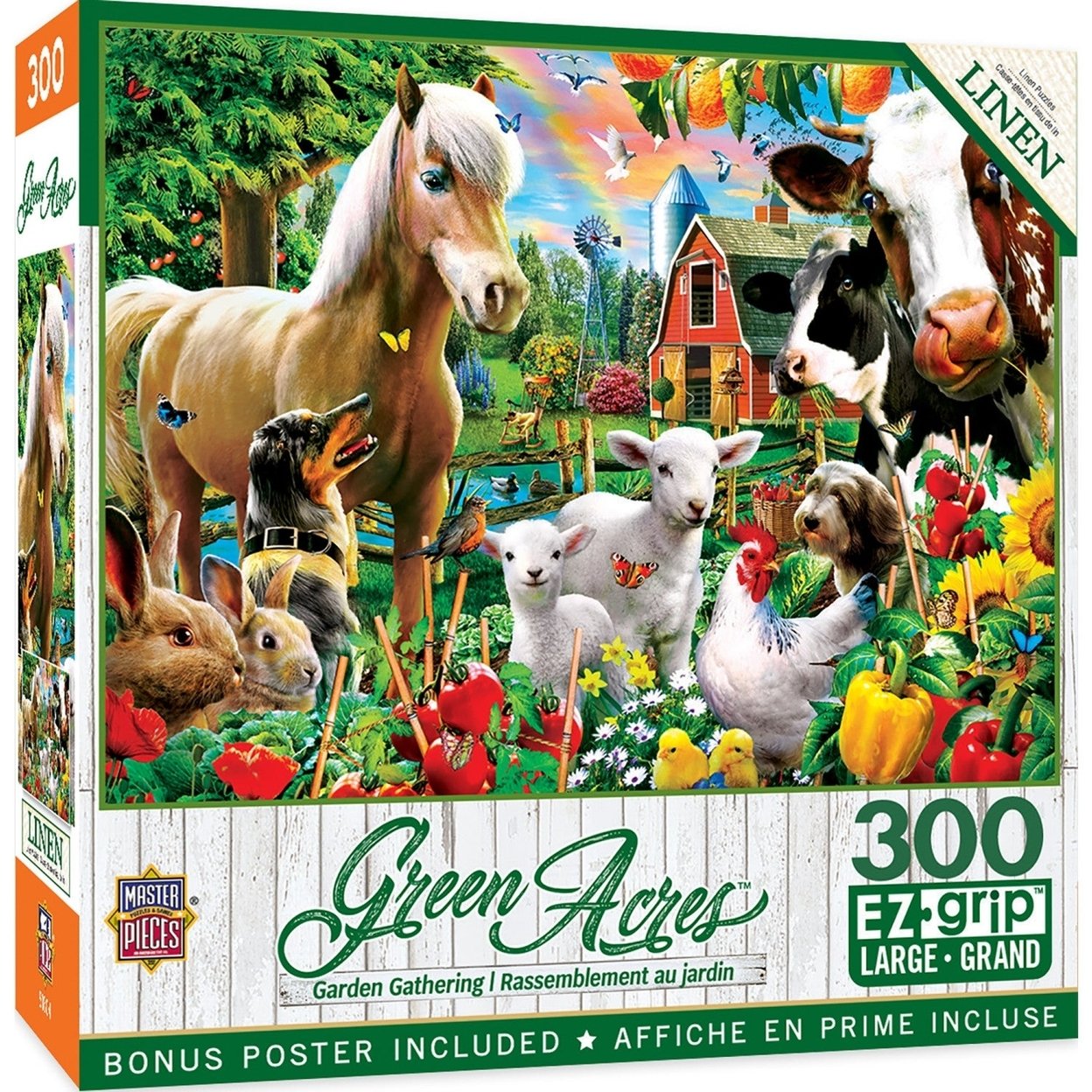 MasterPieces Green Acres - Garden Gathering 300 Piece EZ Grip Jigsaw ...