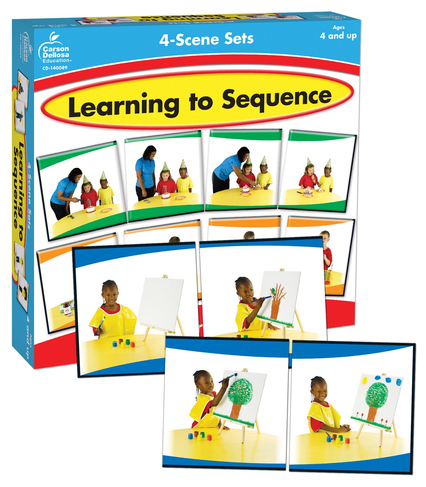 Carson Dellosa Learning to Sequence for Kids Puzzle, 4-Scene Sets With ...
