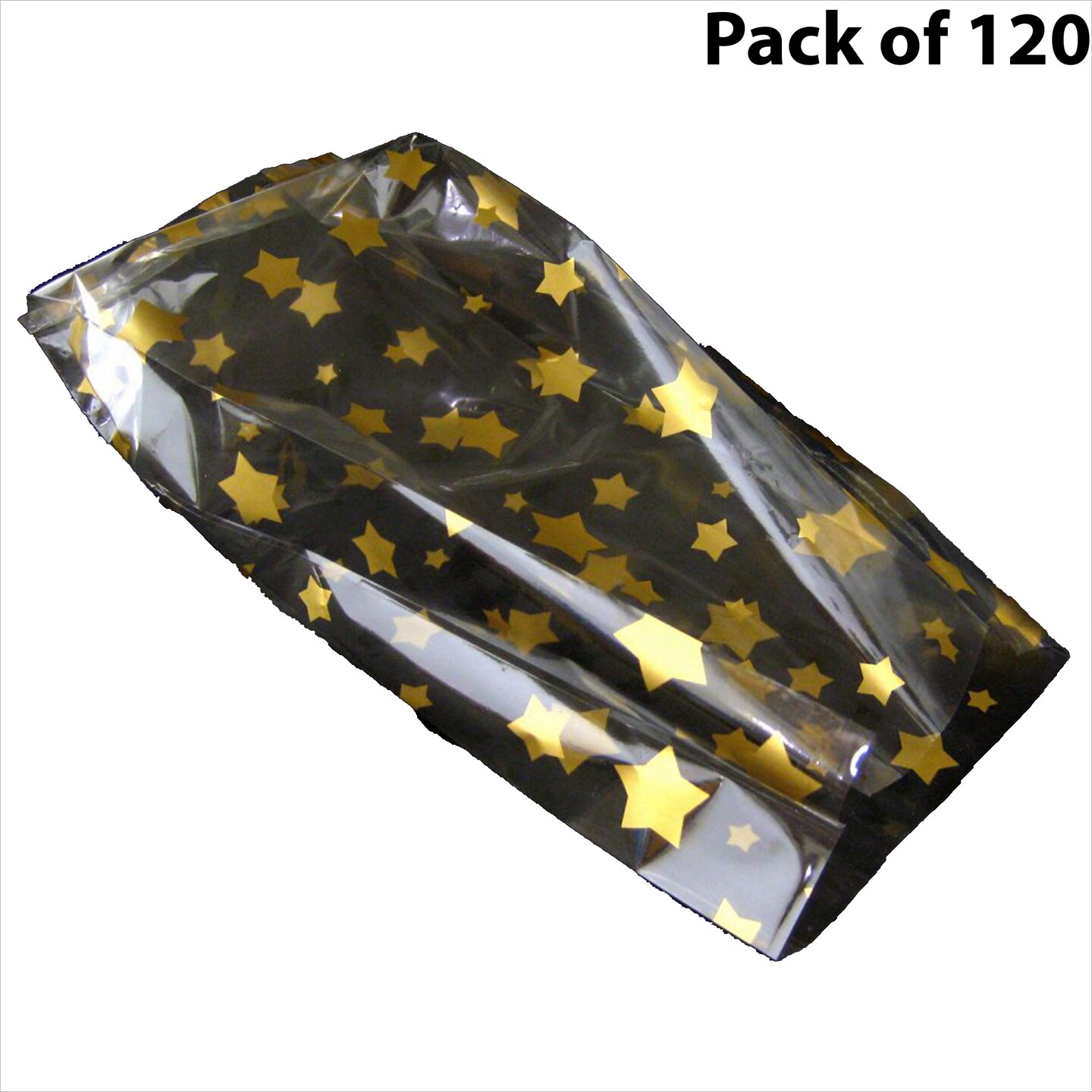 Pleated Gold Star Bags 11 1/2 inches tall by 5 inches wide | MINA ...