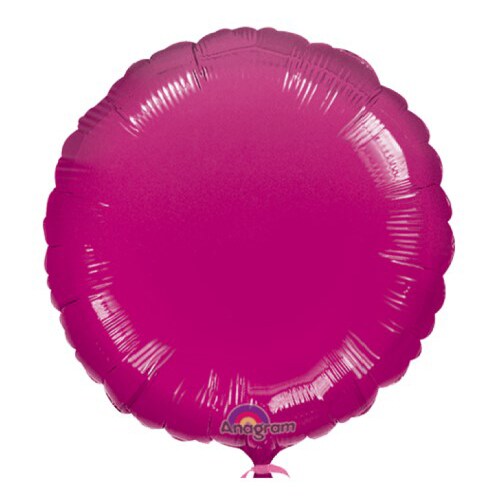 18" Metallic Fuchsia Round Flat Metallic Foil Balloon | Michaels