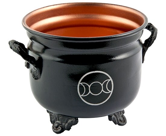 CAL204 Triple Moon Metal Cauldron - 4.5"D, 4'H | MakerPlace by Michaels