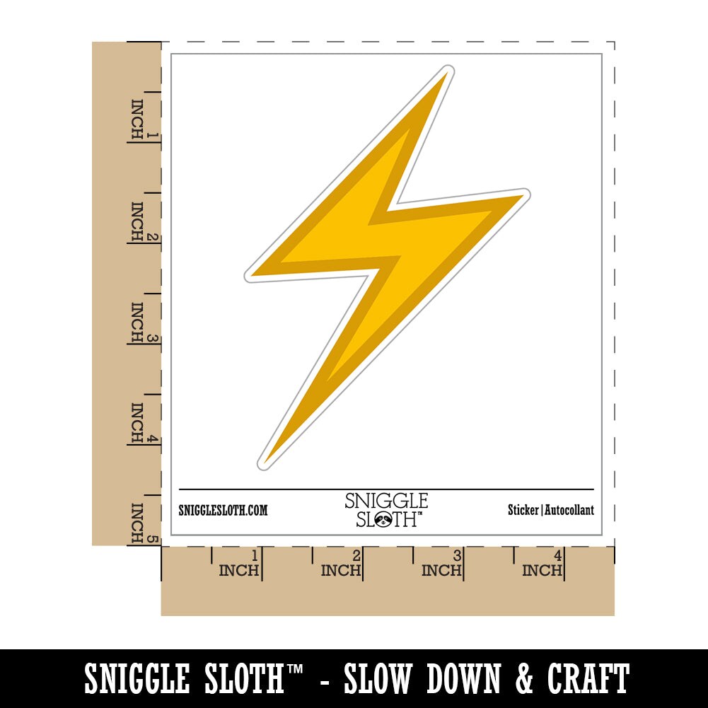 Lightning Bolt Thunderbolt Outline Waterproof Vinyl Phone Tablet Laptop ...