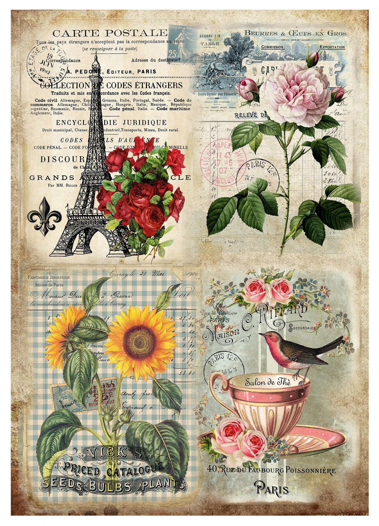 Little Birdie Decorative Transfer Sheet A4 | Michaels