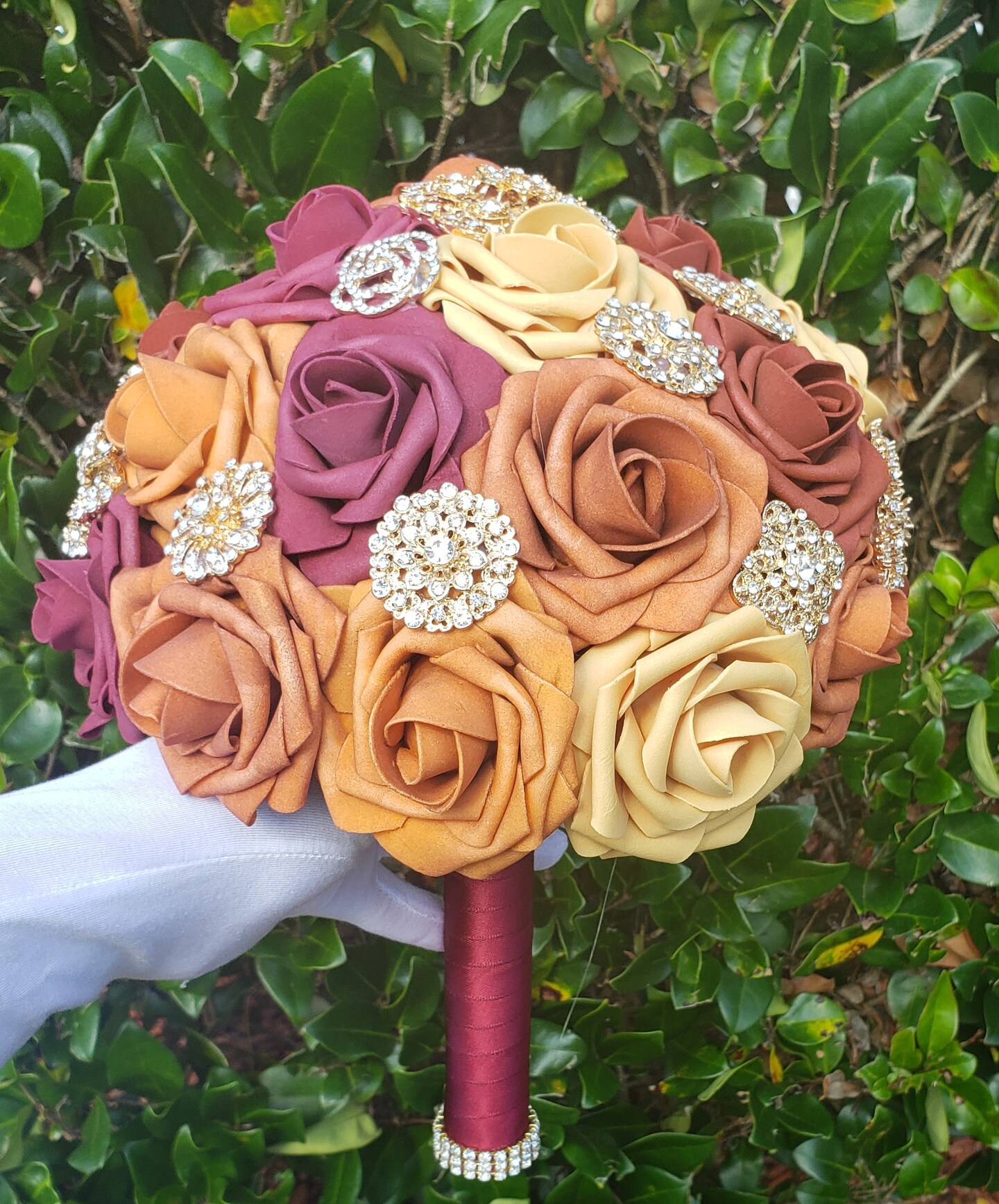 Rose gold bouquet store