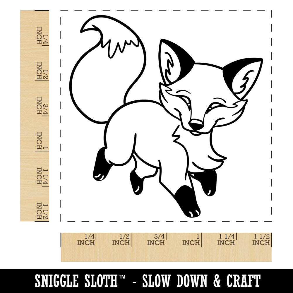 Playful Chibi Fox Self-Inking Rubber Stamp Ink Stamper | Michaels