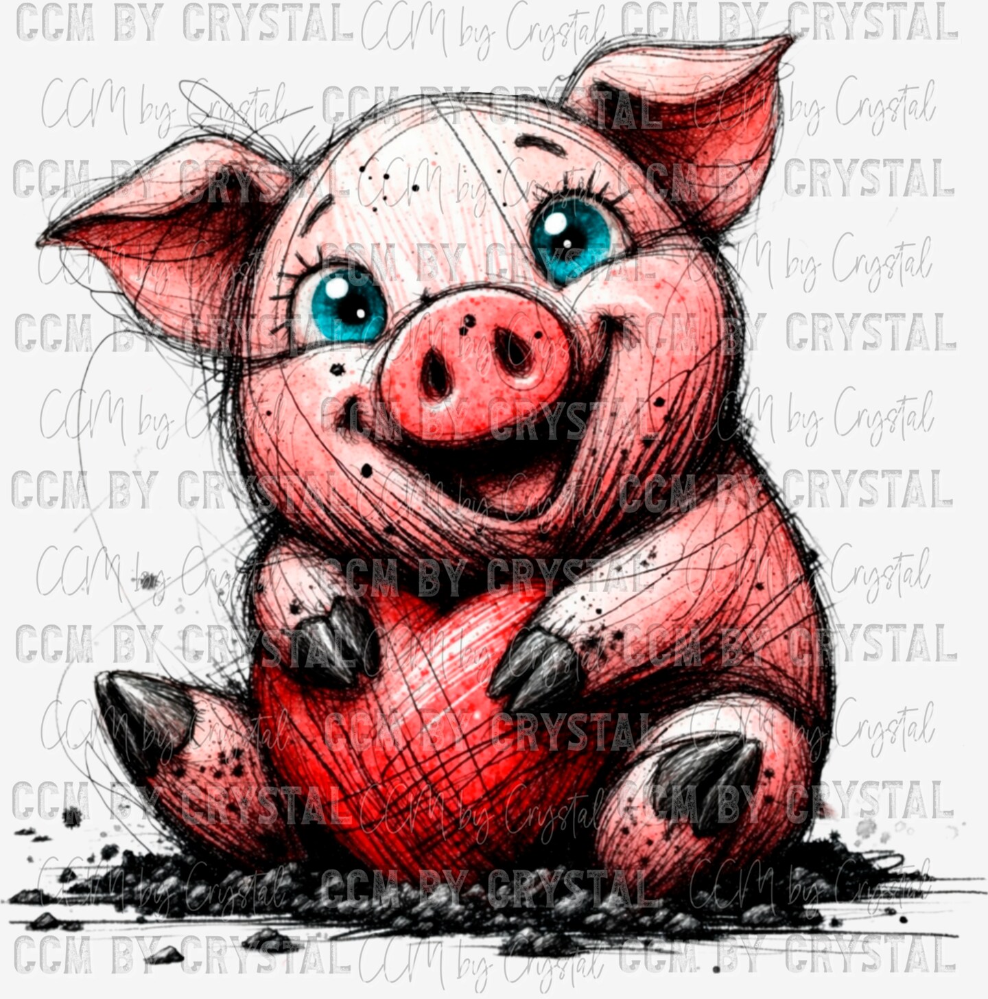 Pig Valentines Day Ready to Press Transfer DTF Transfer Sublimation ...