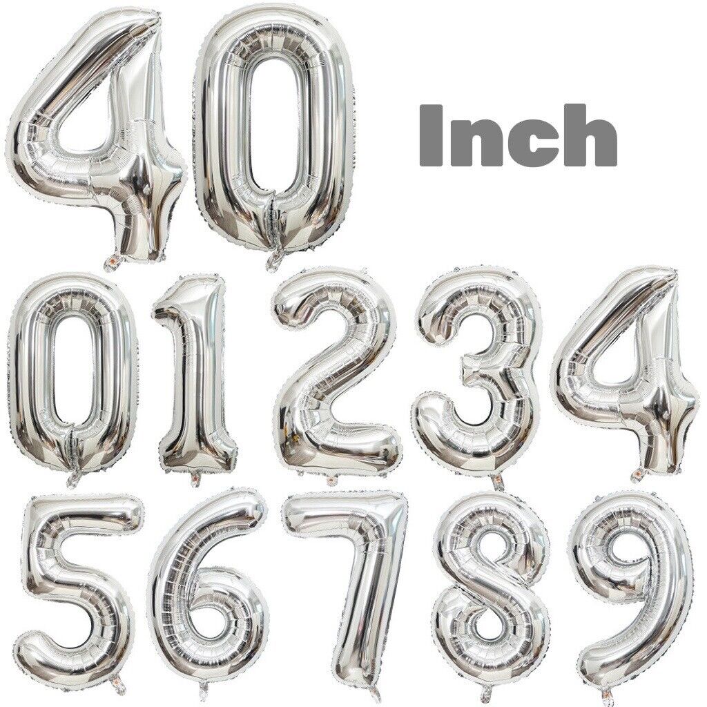 Kitcheniva Large Number Balloon 40 Inch, Color: Silver, Model: 9 | Michaels