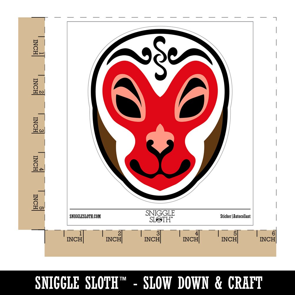 Monkey King Chinese Opera Mask Waterproof Vinyl Phone Tablet Laptop ...