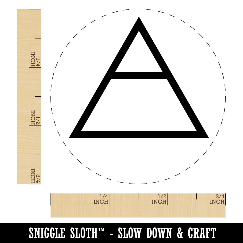 Triangle Witch Symbol Air Wicca Element Self-Inking Rubber Stamp Ink ...