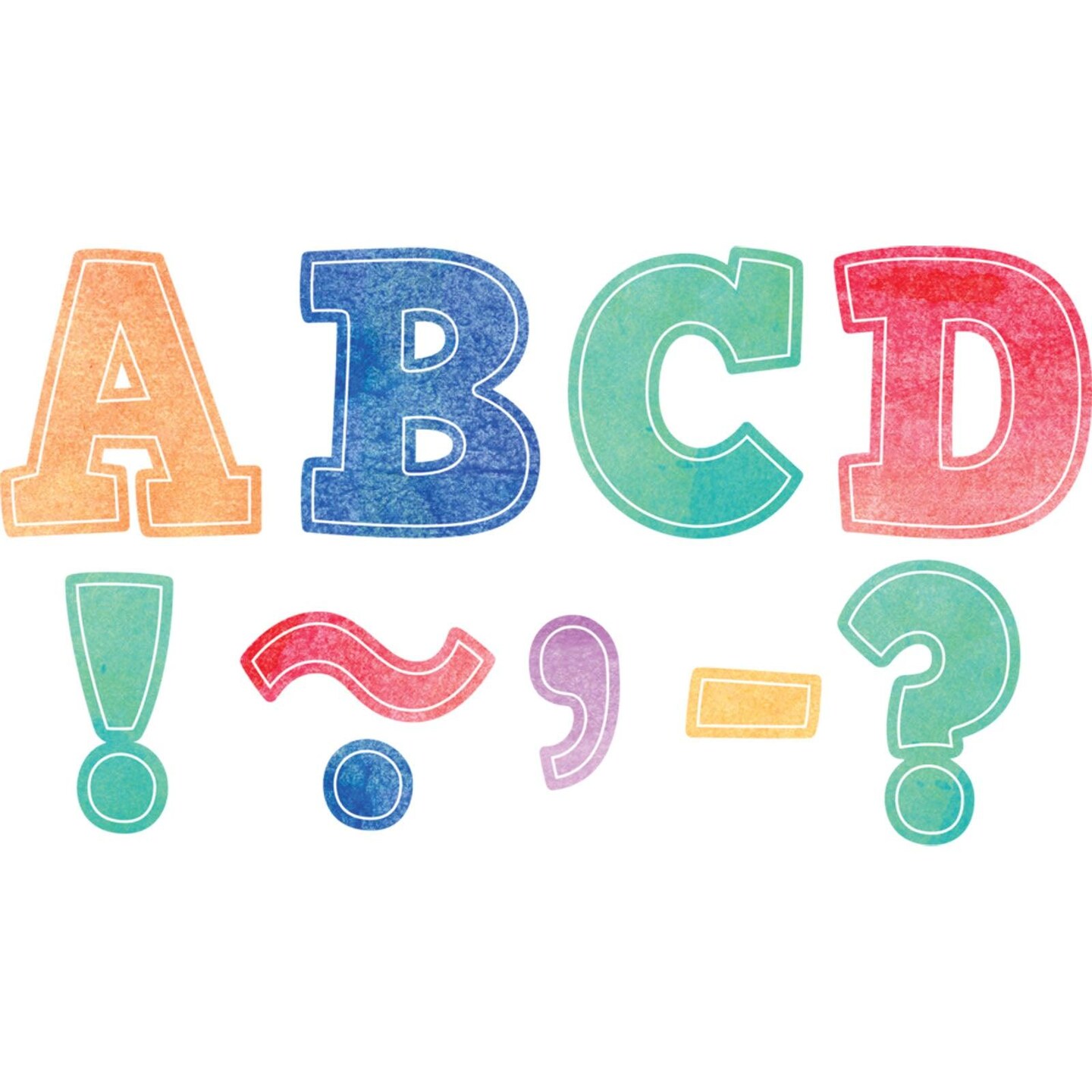 Watercolor Bold Block 3" Magnetic Letters | Michaels
