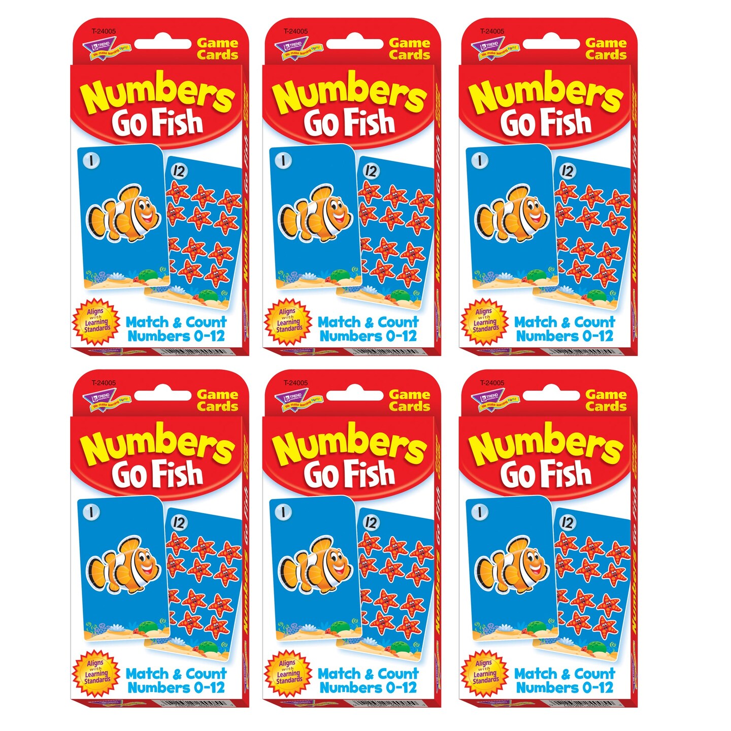 Challenge Cards® Numbers Go Fish, 6 Sets | Michaels