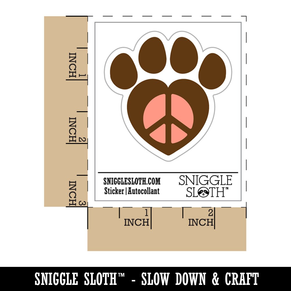 Paw Print Dog Cat Heart Peace Sign Waterproof Vinyl Phone Tablet Laptop ...