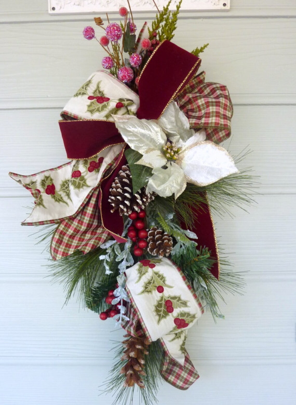 Christmas Door Swags for double doors, set of 2 | MakerPlace by Michaels