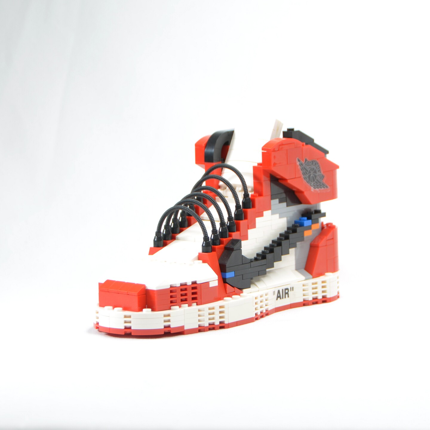 Handcrafted LARGE AJ1 "Off-White Chicago" Sneaker Bricks LEGO-like ...