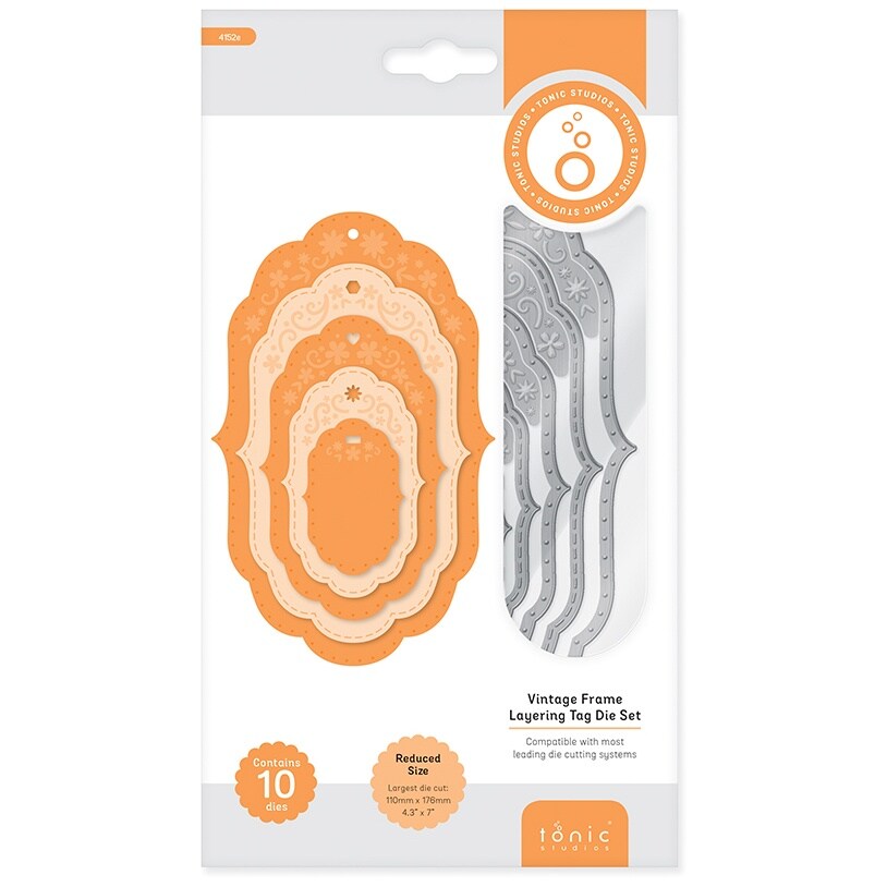 Tonic Studios Die Set-Vintage Frame Layering Tag | Michaels