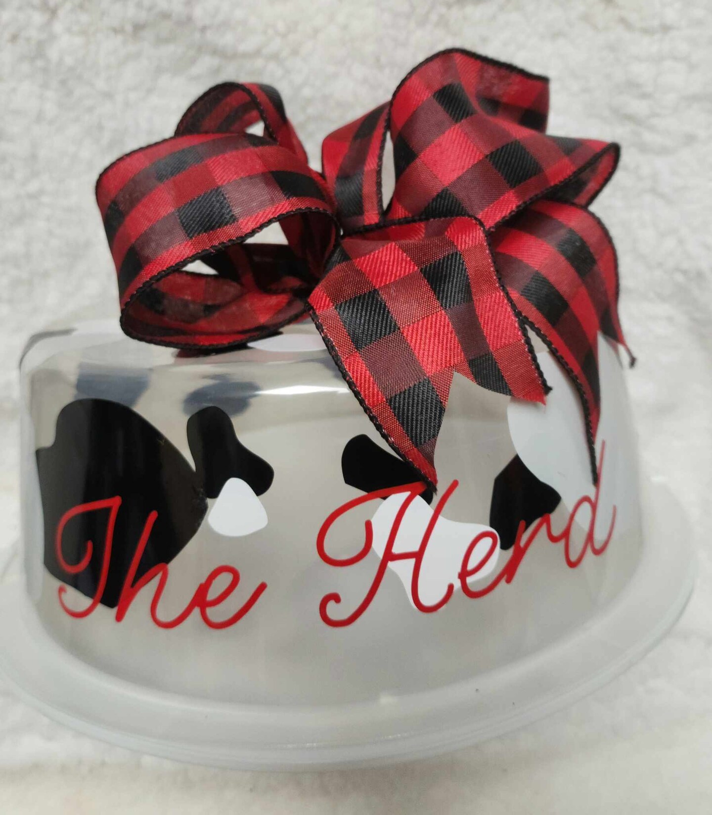 Cow Pattern Cake Keeper Personalized | MakerPlace by Michaels