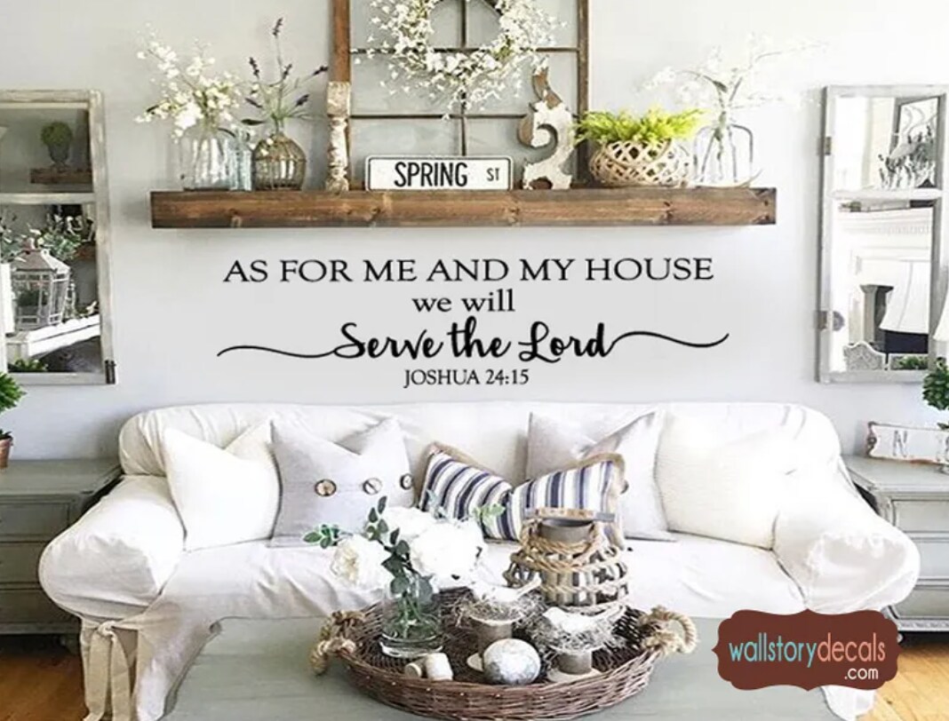 Family Wall Quotes Decal - As for me and my house we will serve the ...