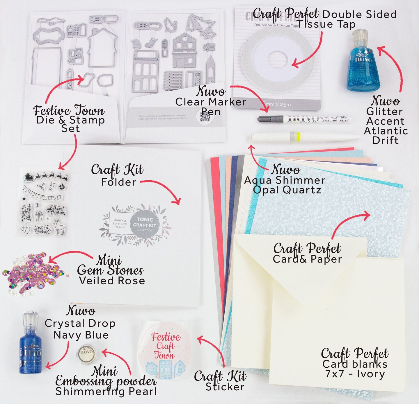 Tonic Studios Craft Kit-Festive Craft Town | Michaels